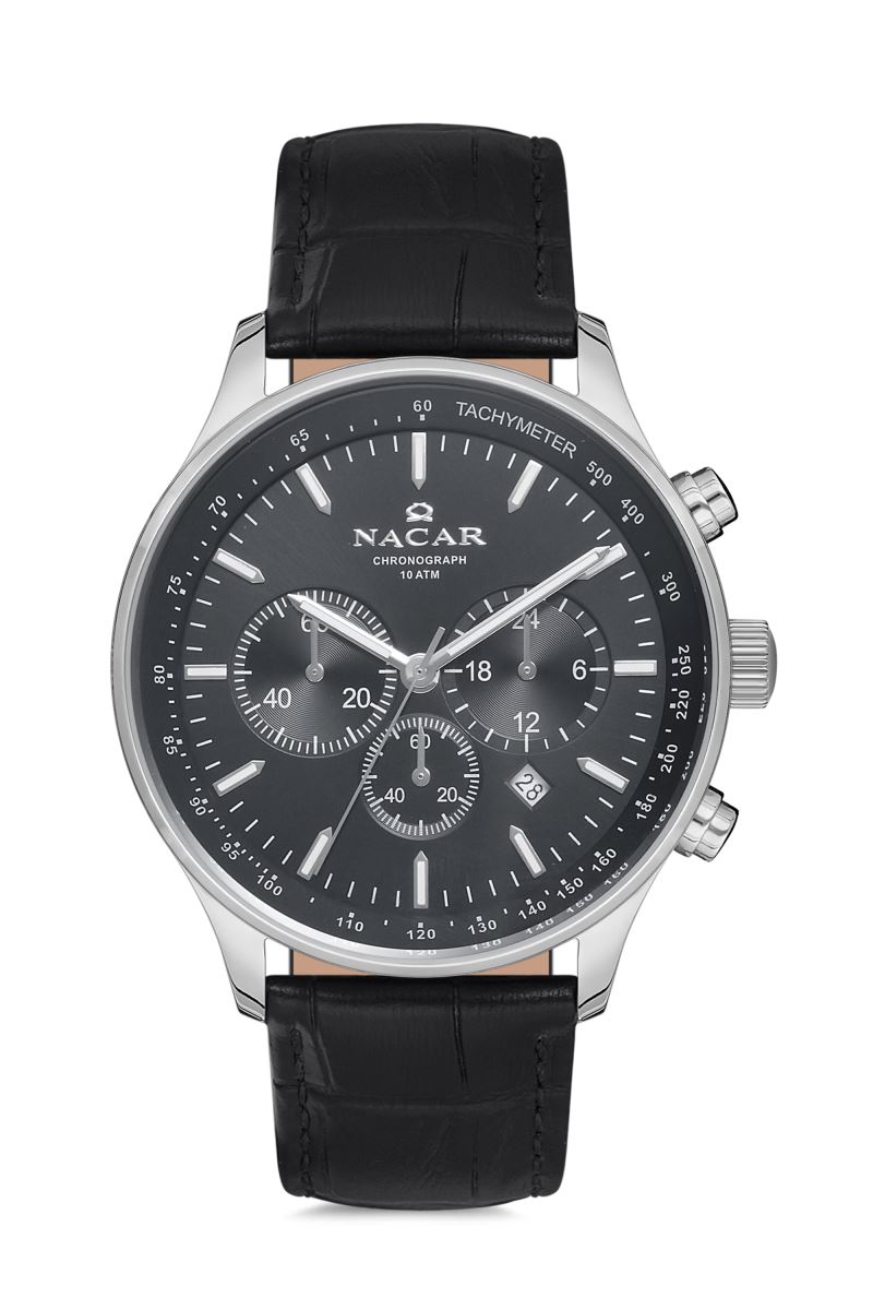 SİYAH DERİ ERKEK KOL SAATİ | Saat Modelleri | Spor, Klasik Kadın Erkek Saat - Nacar